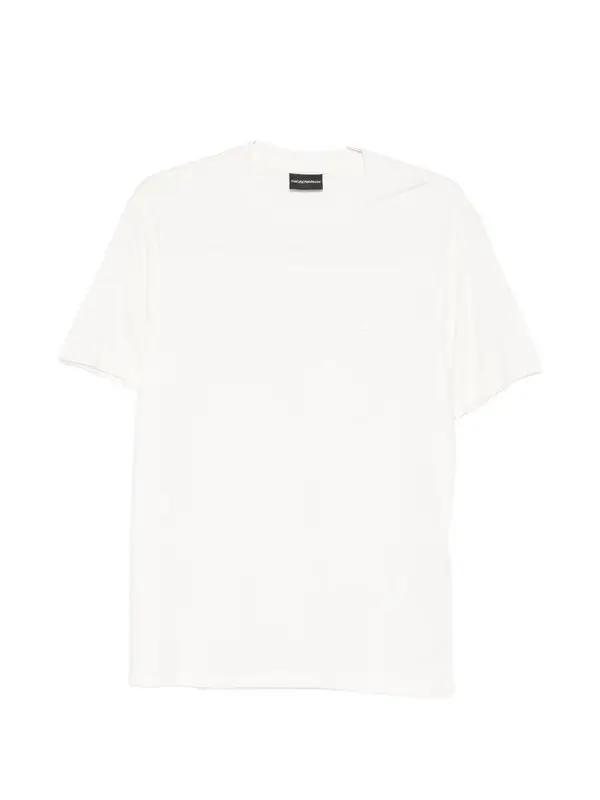Emporio Armani Modal And Silk Blend T-shirt - White