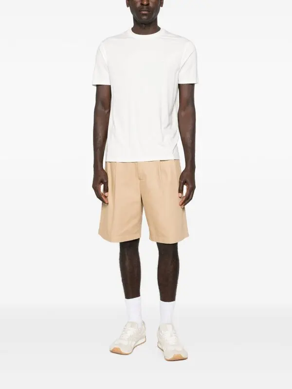 Emporio Armani Modal And Silk Blend T-shirt - White