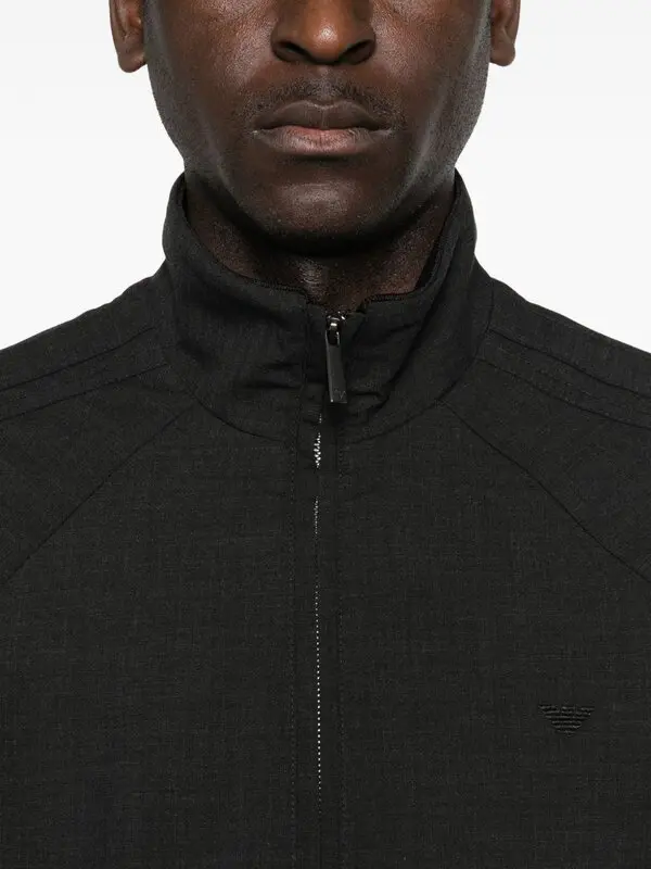 Emporio Armani Wool Blend Bomber Jacket