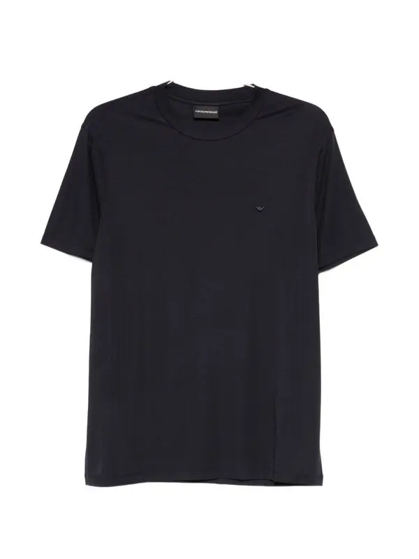 Emporio Armani Modal And Silk Blend T-shirt - Blue