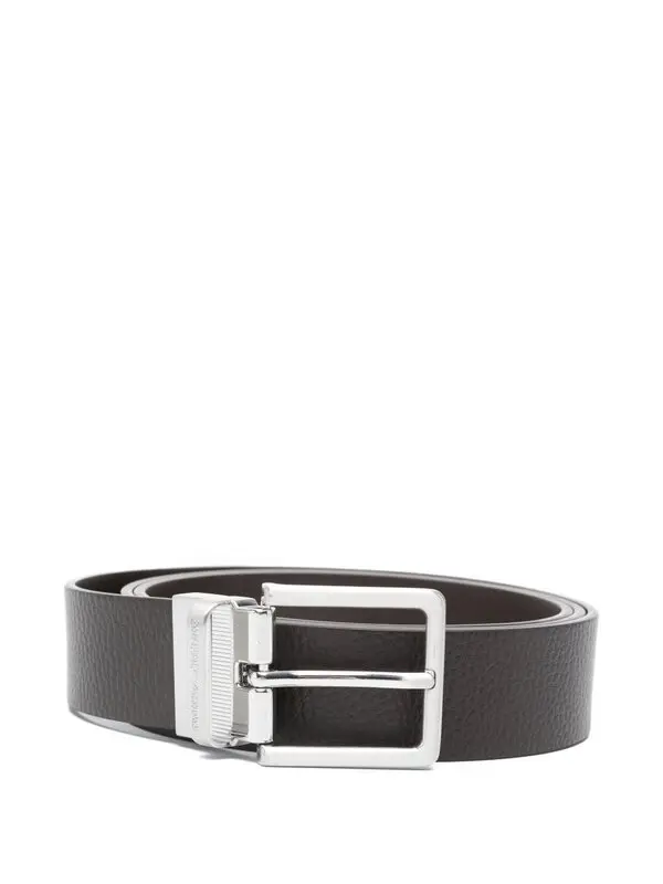 Emporio Armani Leather Belt - Brown
