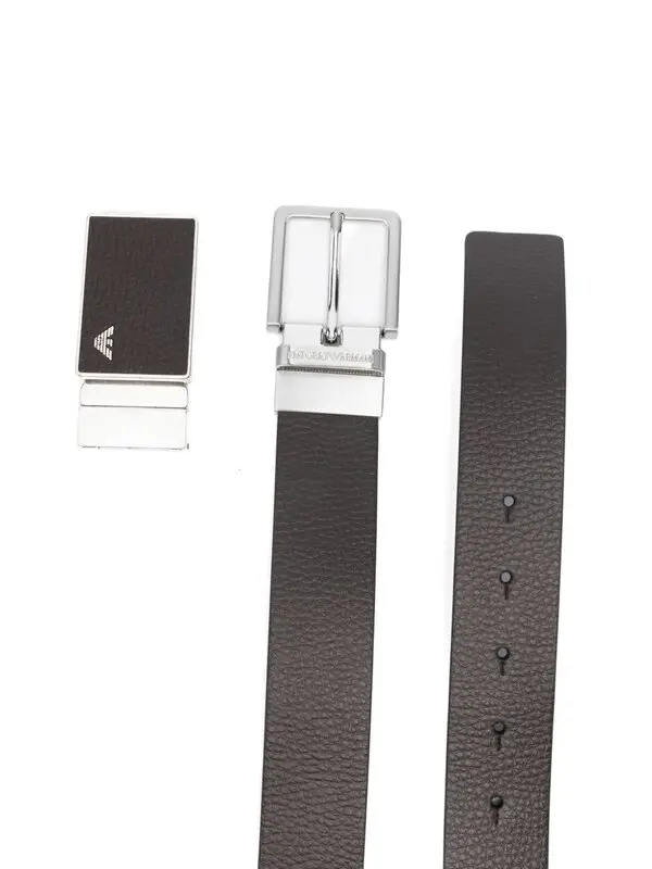 Emporio Armani Leather Belt - Brown