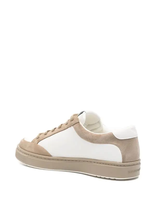 Emporio Armani Leather Low Top Sneakers