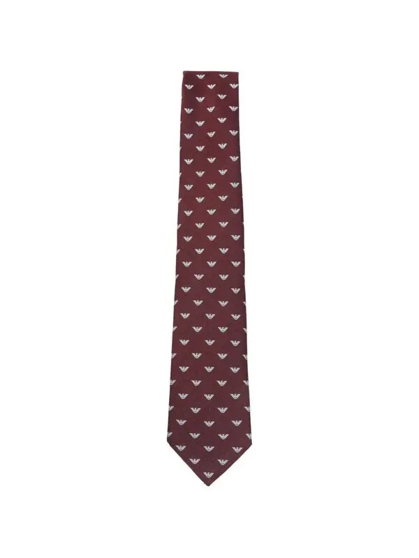Emporio Armani Silk Neck Tie - Red