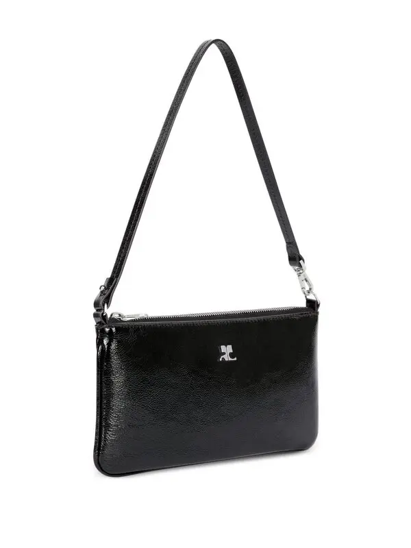 COURREGES Leather Mini Bag - Black