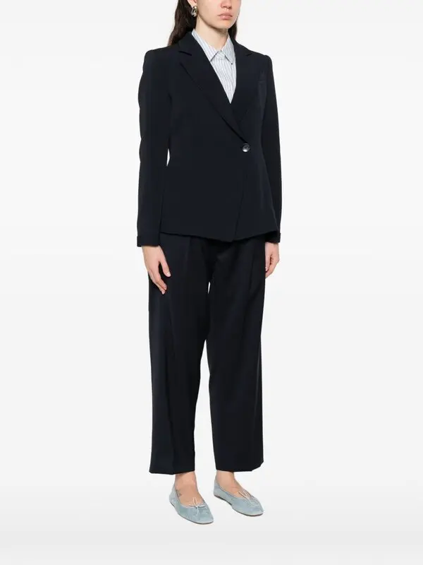 Emporio Armani Double-breasted Blazer Jacket - Blue