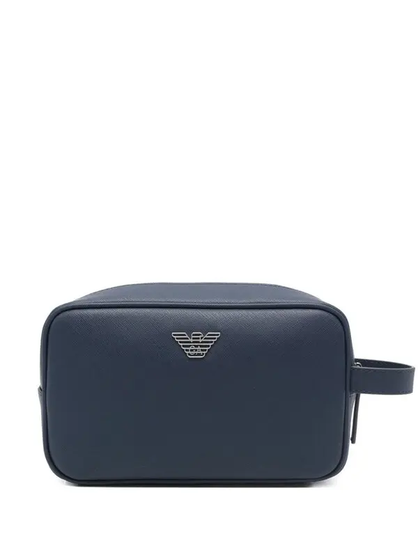 Emporio Armani Logo Beauty-case - Blue