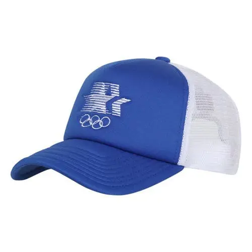 OUTERSTUFF Los Angeles 1984 Olympic Games Stars & Rings Trucker Hat - Royal