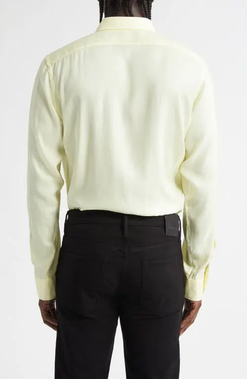 TOM FORD Light Fluid Gabardine Button-down Shirt