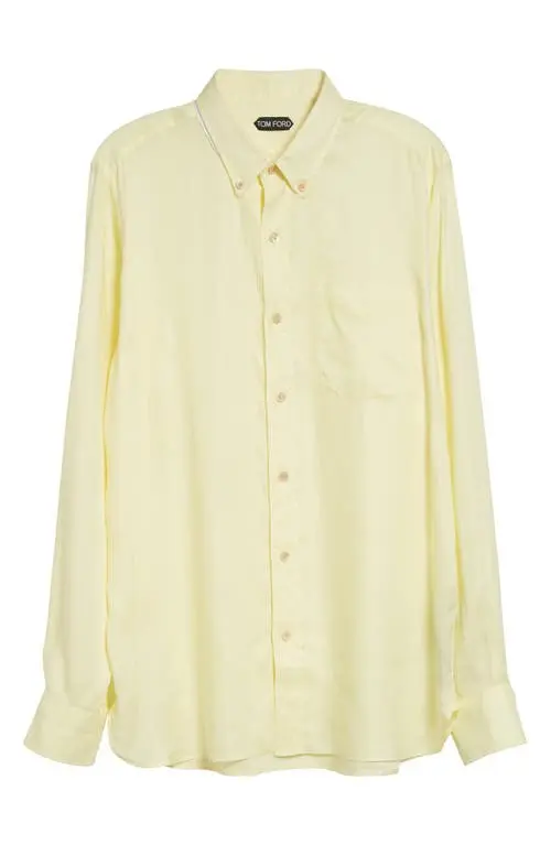TOM FORD Light Fluid Gabardine Button-down Shirt