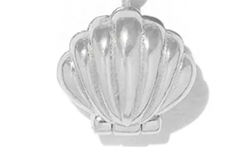 GIRLS CREW Shell Pendant Necklace - Silver