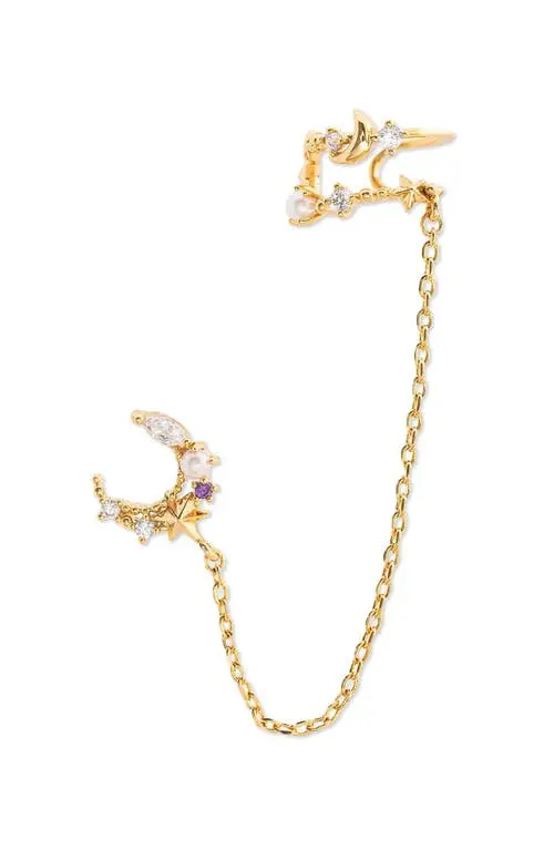 GIRLS CREW Cosmic Skies Cuff & Stud Earring - Gold