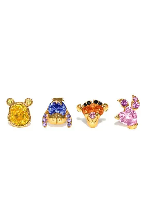 GIRLS CREW Disney Hundred Acre Woods Mismatched Stud Earrings Set - Gold