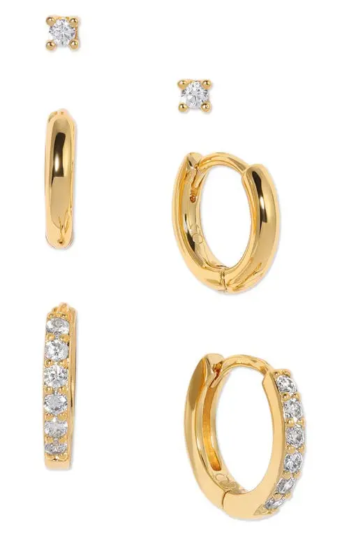 GIRLS CREW Set Of Three Earrings - Gold