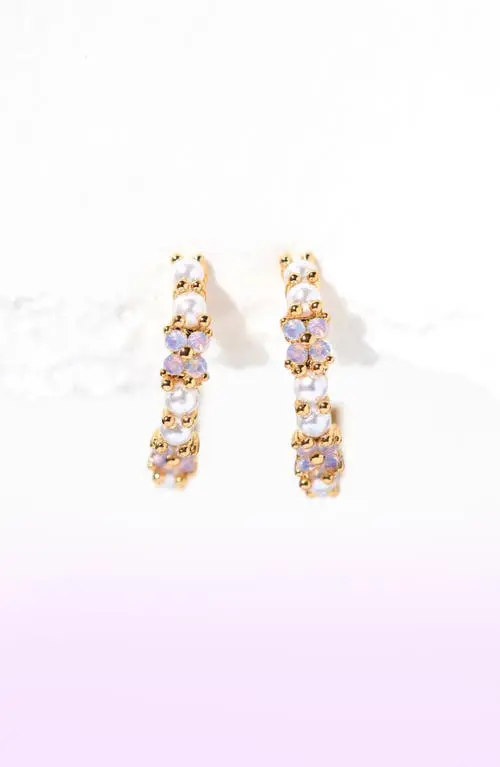 GIRLS CREW Orchid Hoop Earrings