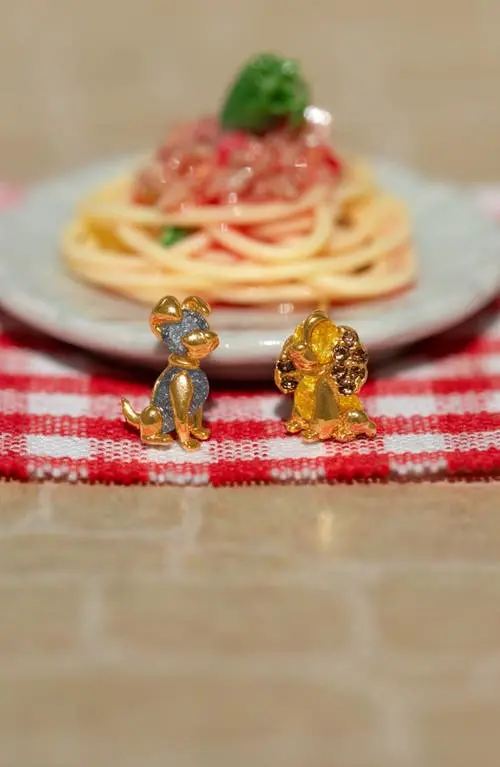 GIRLS CREW Disney Lady & The Tramp Stud Earrings Set