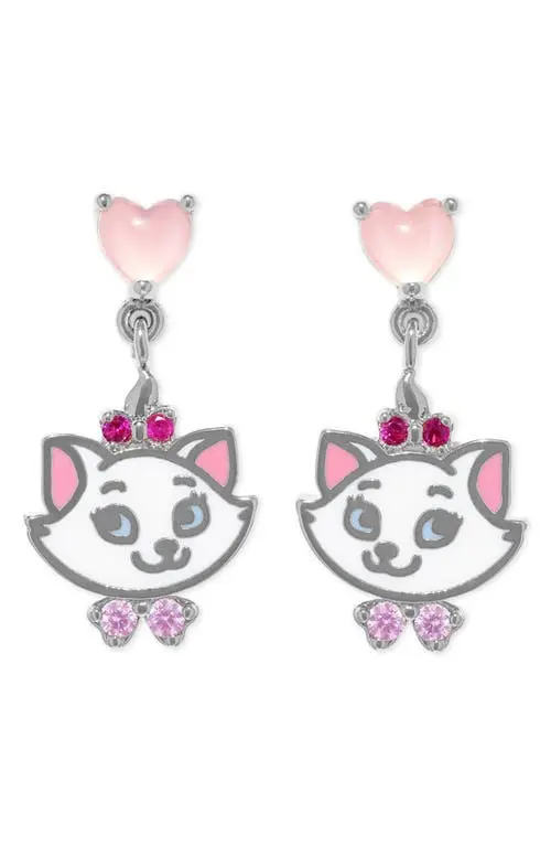 GIRLS CREW Disney Aristocats Marie Dangle Earrings - Silver