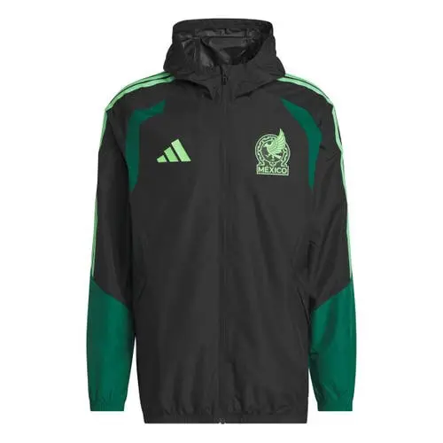 Adidas Mexico National Team Fifa World Cup 2026 Tiro All-weather Full-zip Jacket - Black