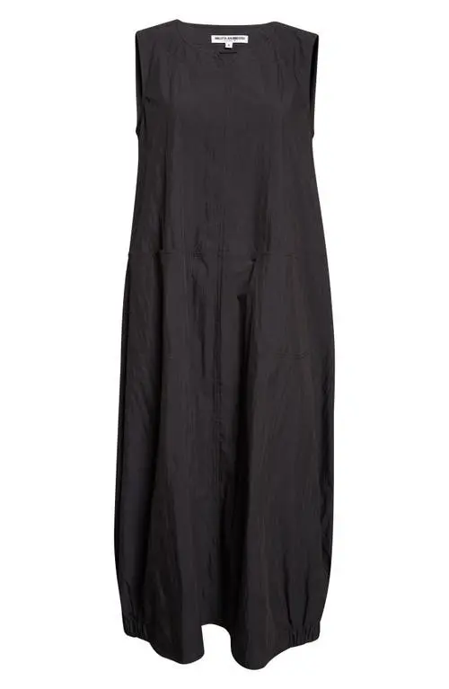 MELITTA BAUMEISTER Sleeveless Cotton-nylon O-line Midi Dress