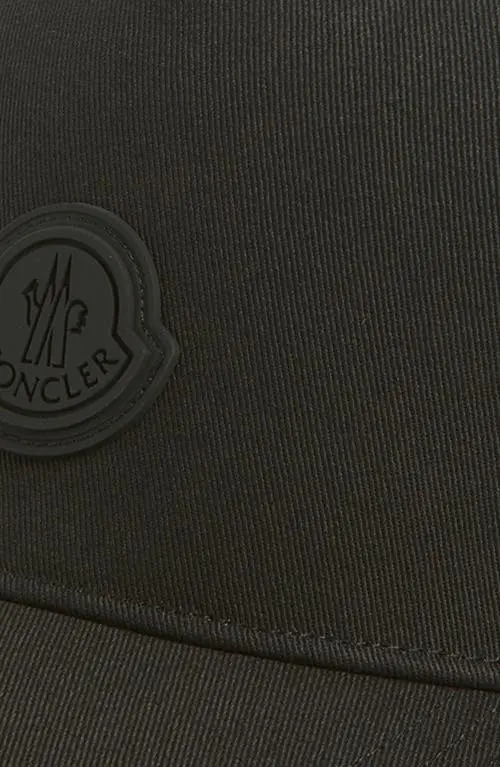 Moncler Logo Patch Baseball Cap - Black