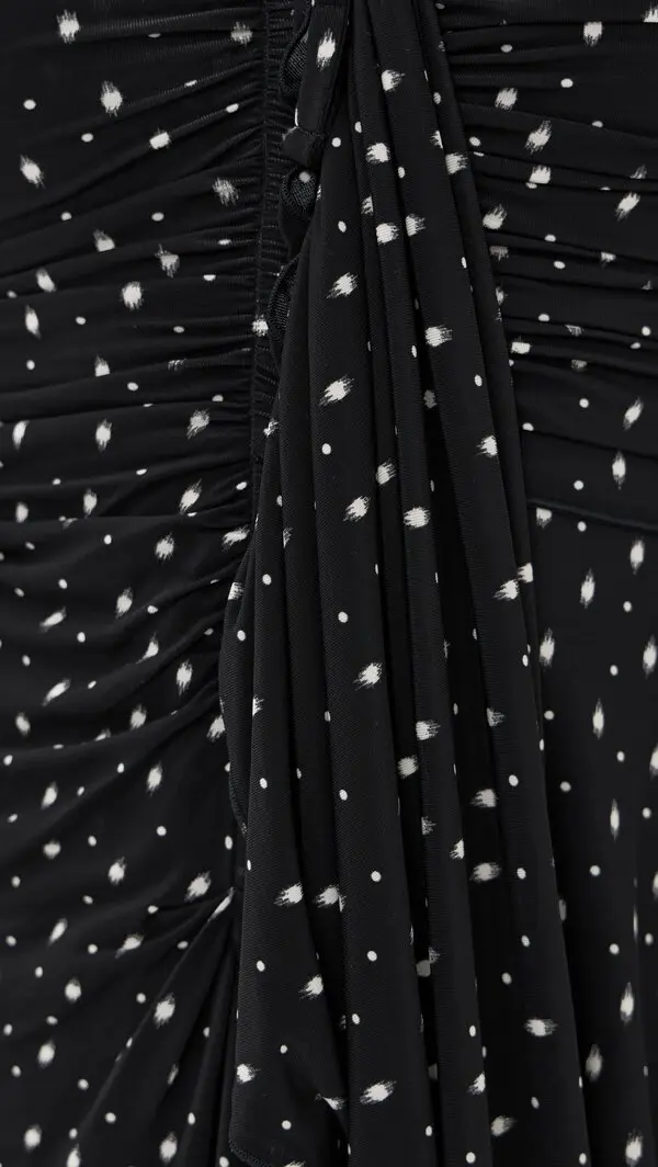 Isabel Marant Étoile Gemma Mini Dress With Polka Dot Print - Black/ecru