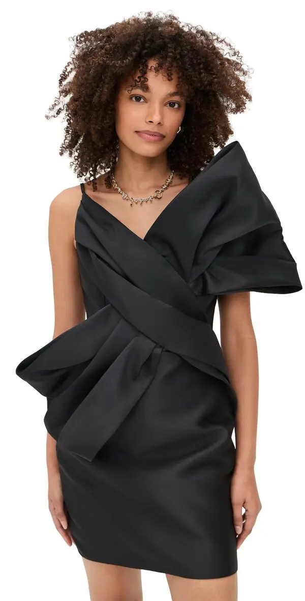 MARQUES' ALMEIDA Heavy Satin Mini Bow Dress