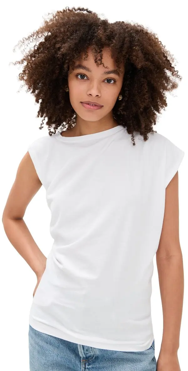 AGOLDE Beth Tee - White