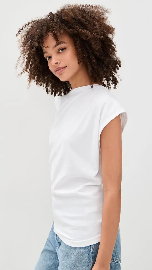 AGOLDE Beth Tee - White