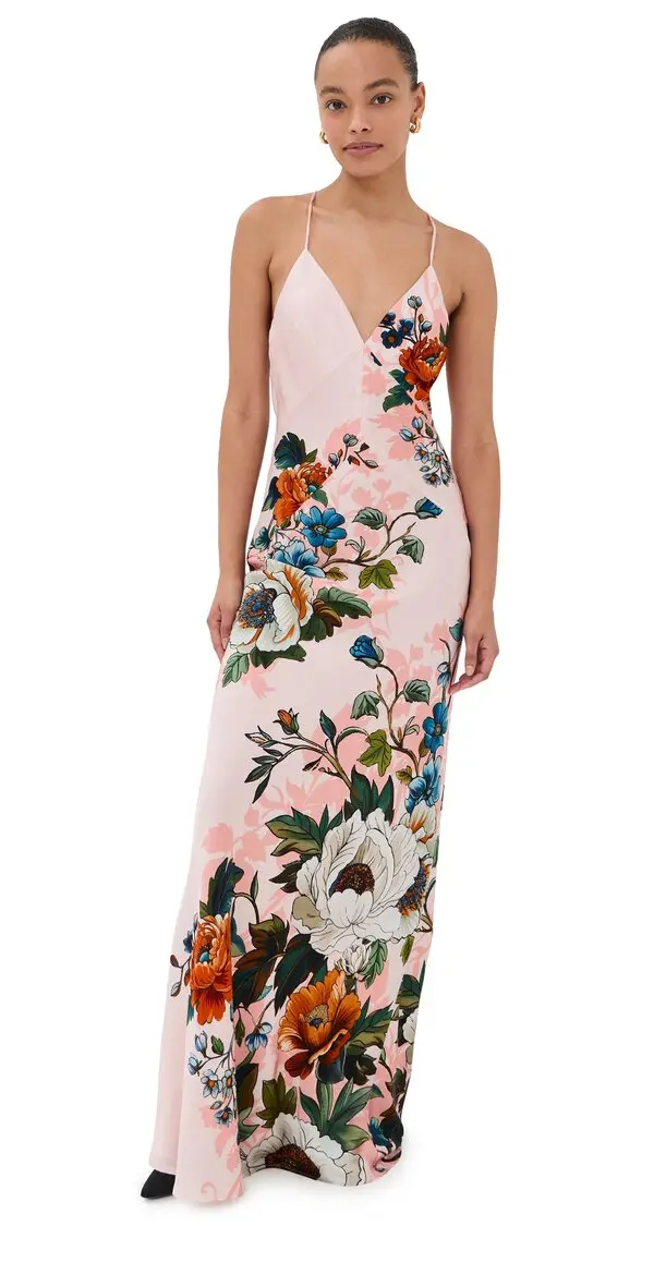 Borgo De Nor Floral Print Maxi Dress - Magical Blossom Pink