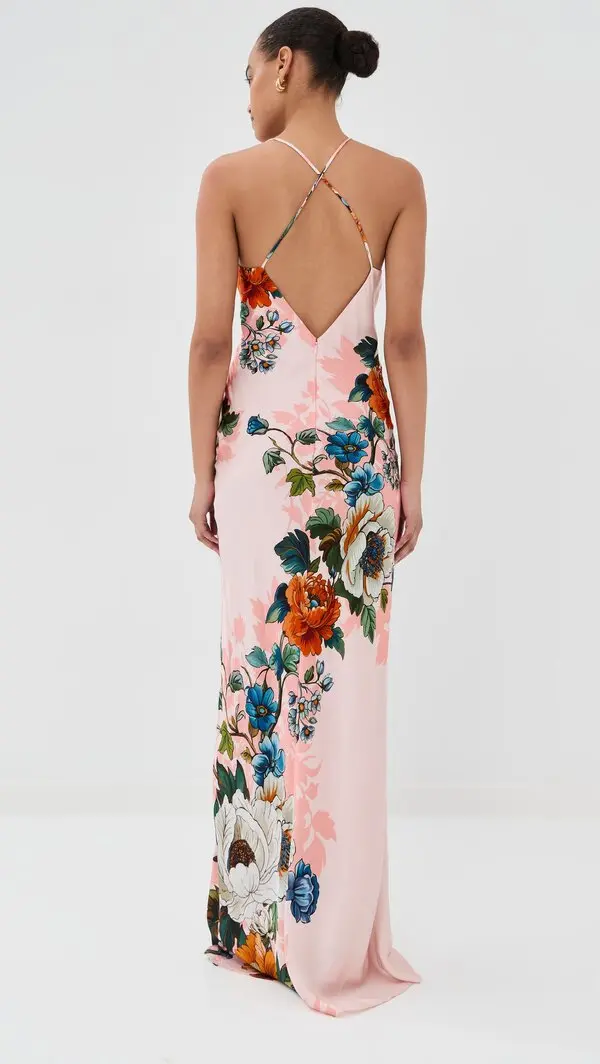 Borgo De Nor Floral Print Maxi Dress - Magical Blossom Pink