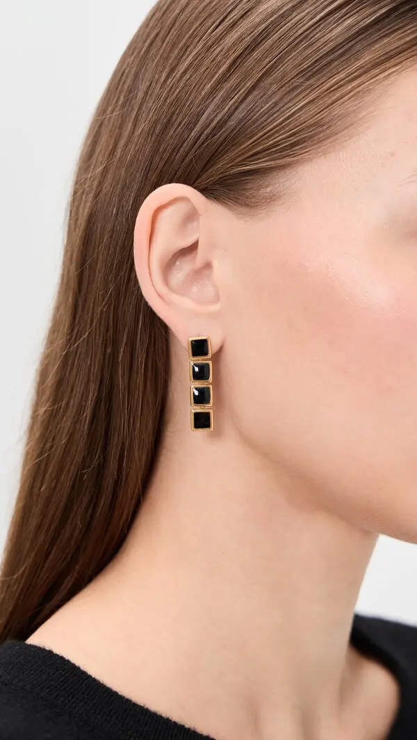 HEAVEN MAYHEM Archer Drop Earrings - Gold