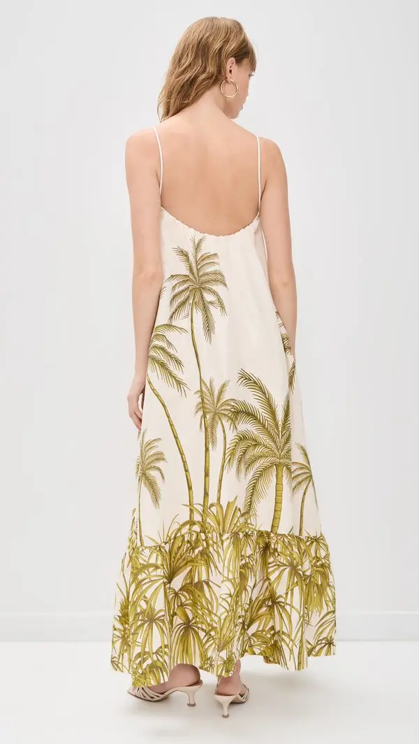 green emerald velvet dress Mendra Maxi Dress / Andres Otalora