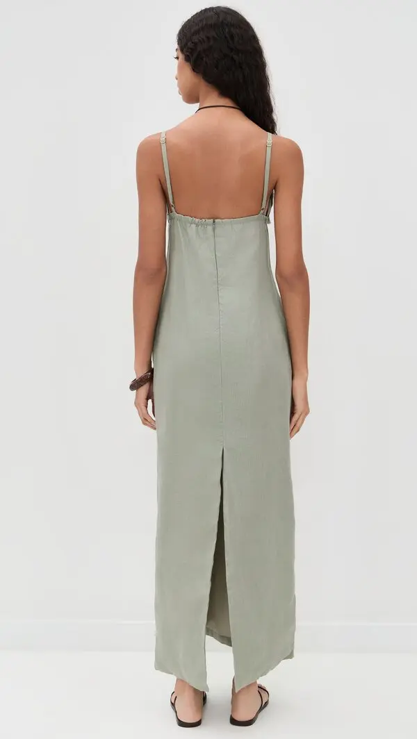 ANCORA Azara Linen Midi Dress