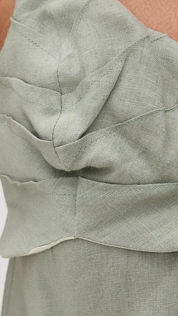 ANCORA Azara Linen Midi Dress
