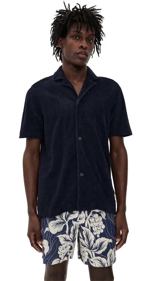 Orlebar Brown Howell Shirt - Night Iris