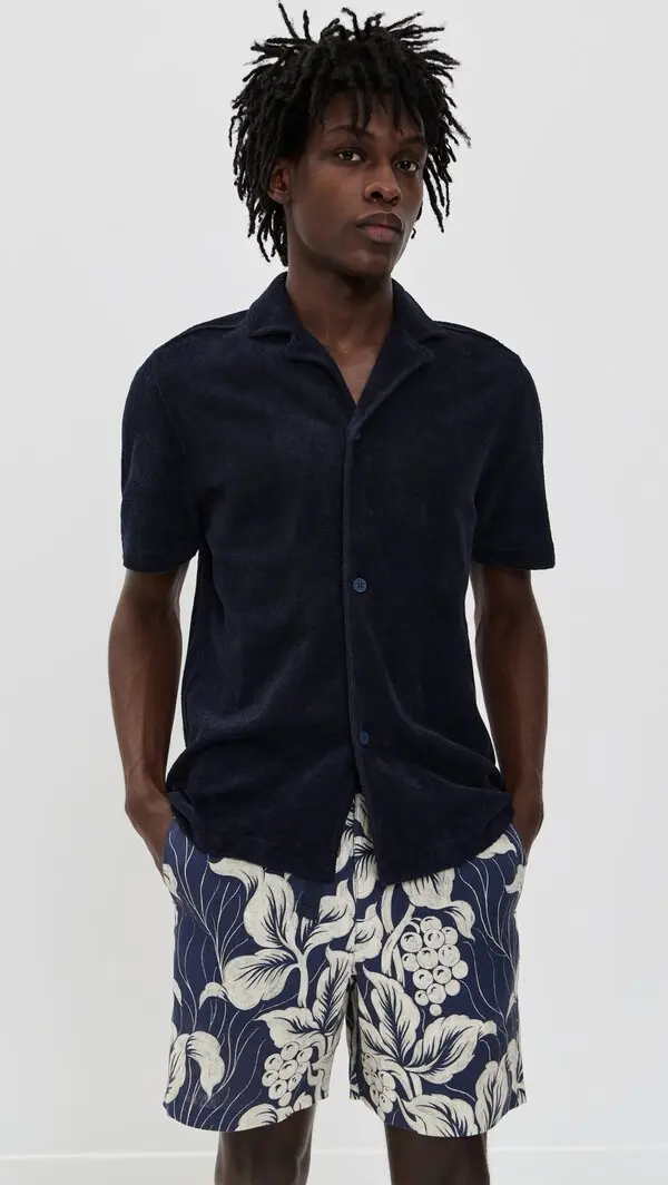 Orlebar Brown Howell Shirt - Night Iris