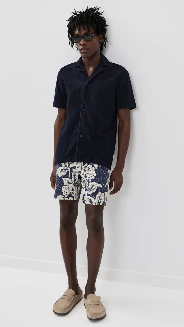 Orlebar Brown Howell Shirt - Night Iris