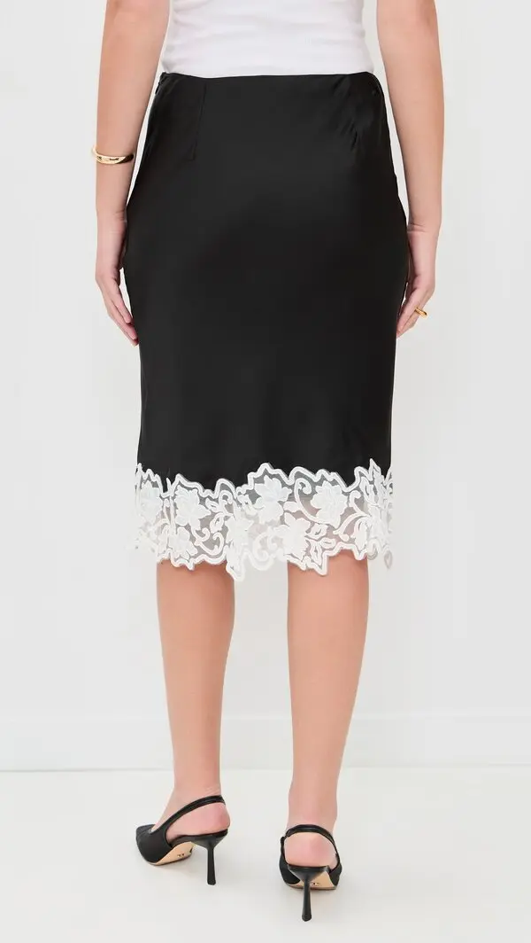 Lioness Anchored Midi Skirt - Noir