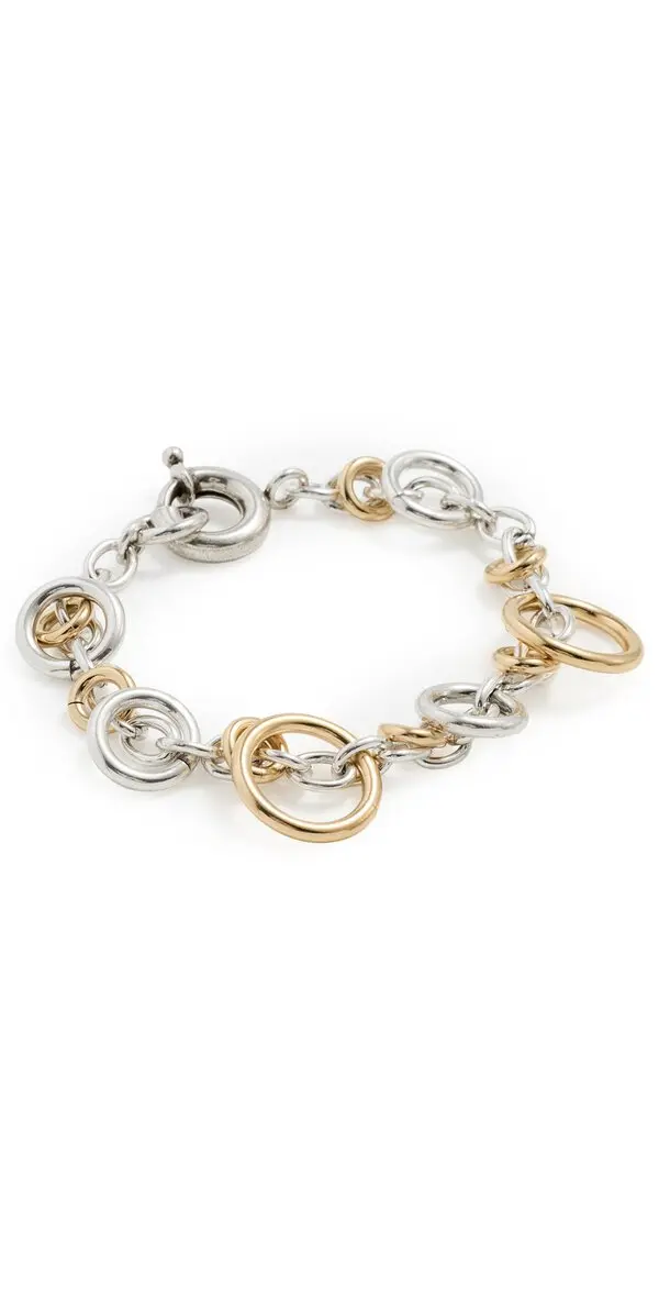 Isabel Marant Bracelet With Hoop Details - Silver/dore