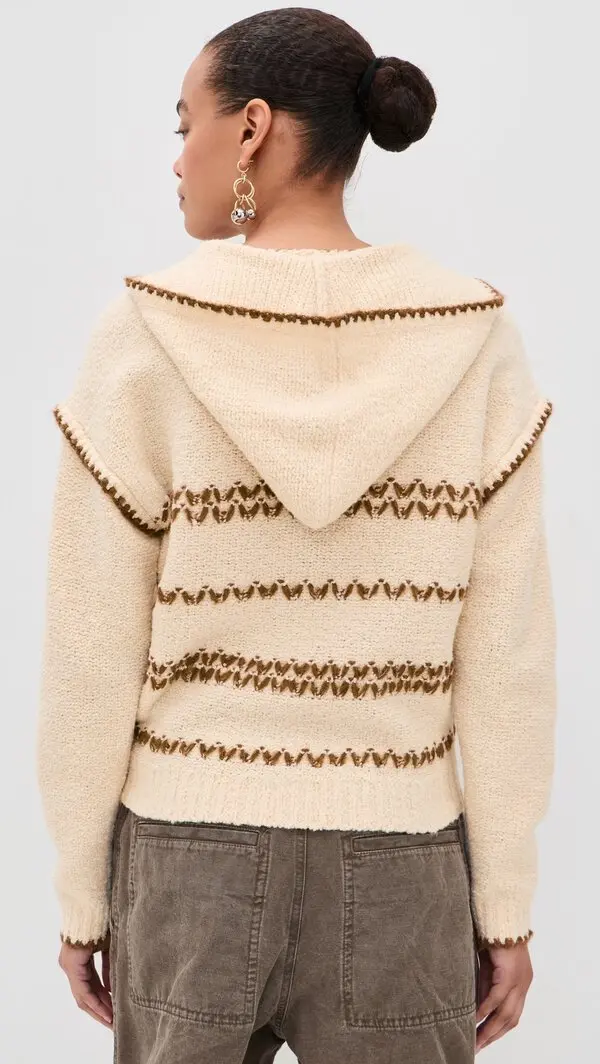 Isabel Marant Étoile Romera Hooded Sweater - Ecru/bronze