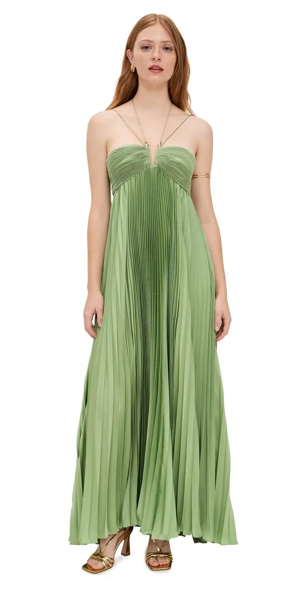 AMUR River Pleated Gown