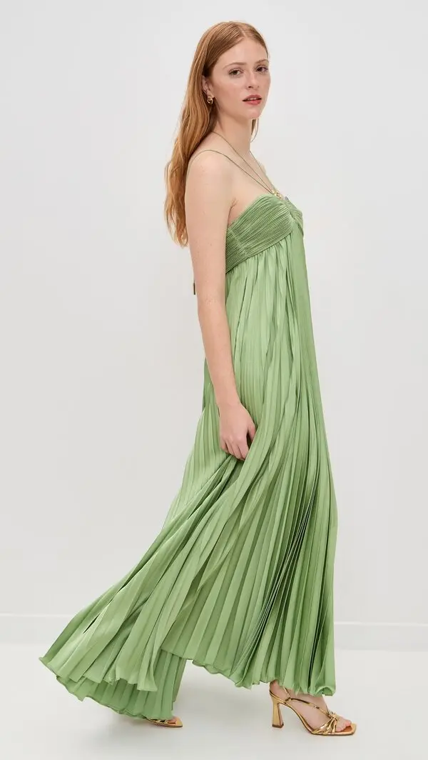 AMUR River Pleated Gown