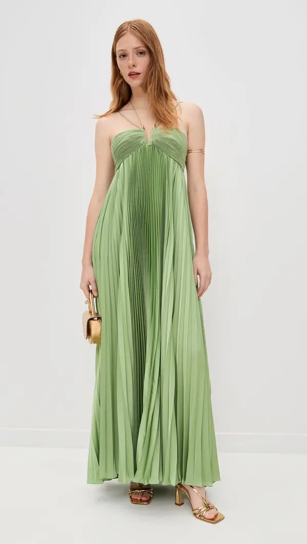 AMUR River Pleated Gown