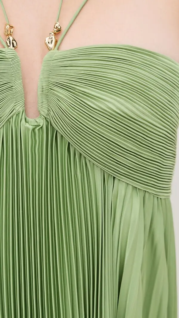 AMUR River Pleated Gown