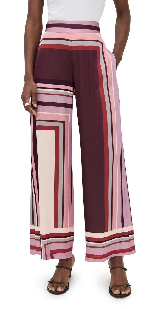 Misa Izzie Pants - Chocolate Geo Stripe
