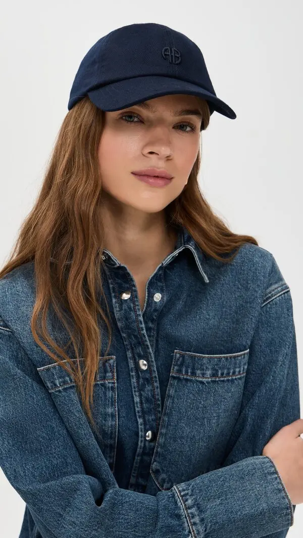 ANINE BING Jeremy Baseball Cap - Navy