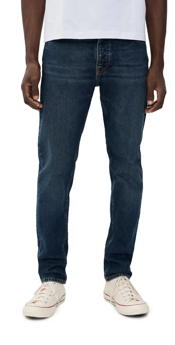 Nudie Jeans Steady Eddie Ii Tapered Jeans - Blue Soil
