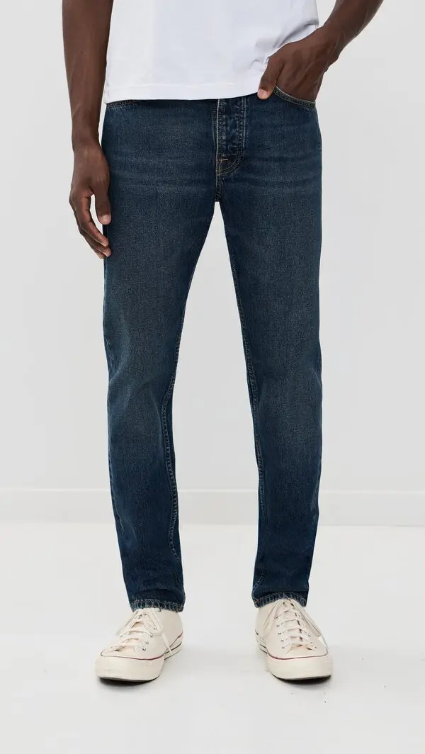 Nudie Jeans Steady Eddie Ii Tapered Jeans - Blue Soil