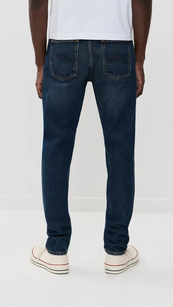 Nudie Jeans Steady Eddie Ii Tapered Jeans - Blue Soil