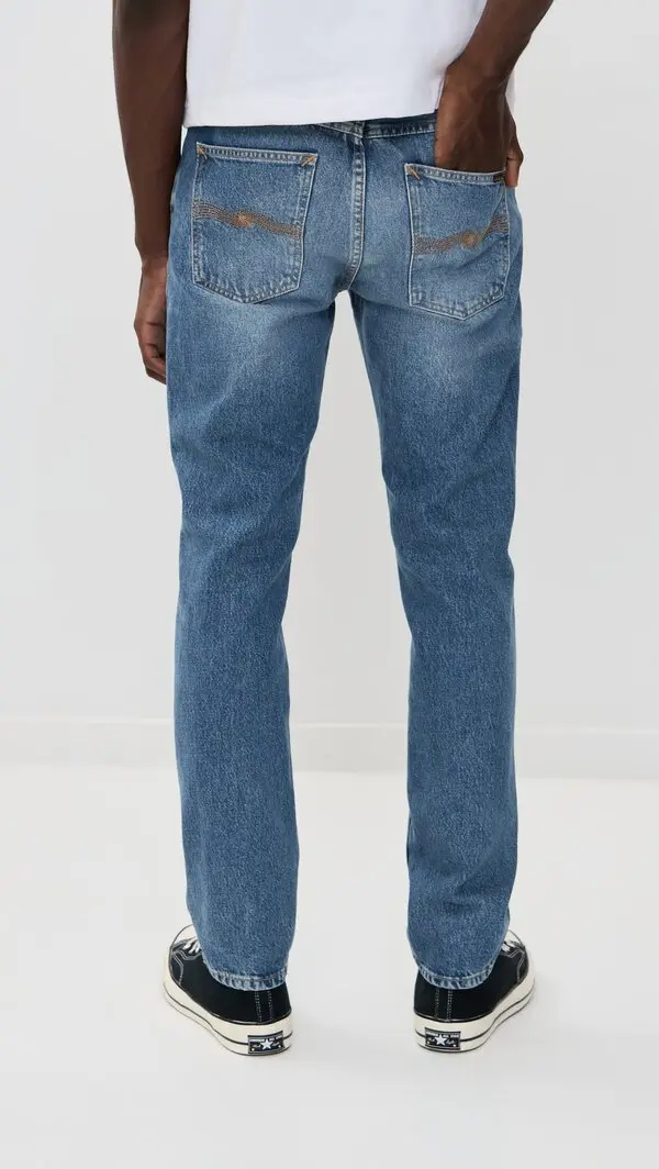 Nudie Jeans Gritty Jackson Straight Leg Jeans - Day Dreamer